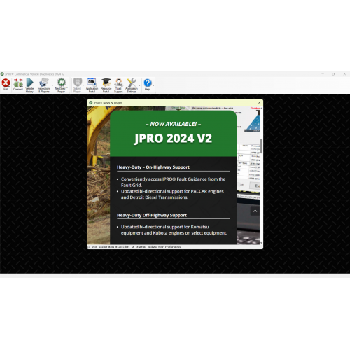 JPRO Professional Truck Diagnostic Software 2025 V1